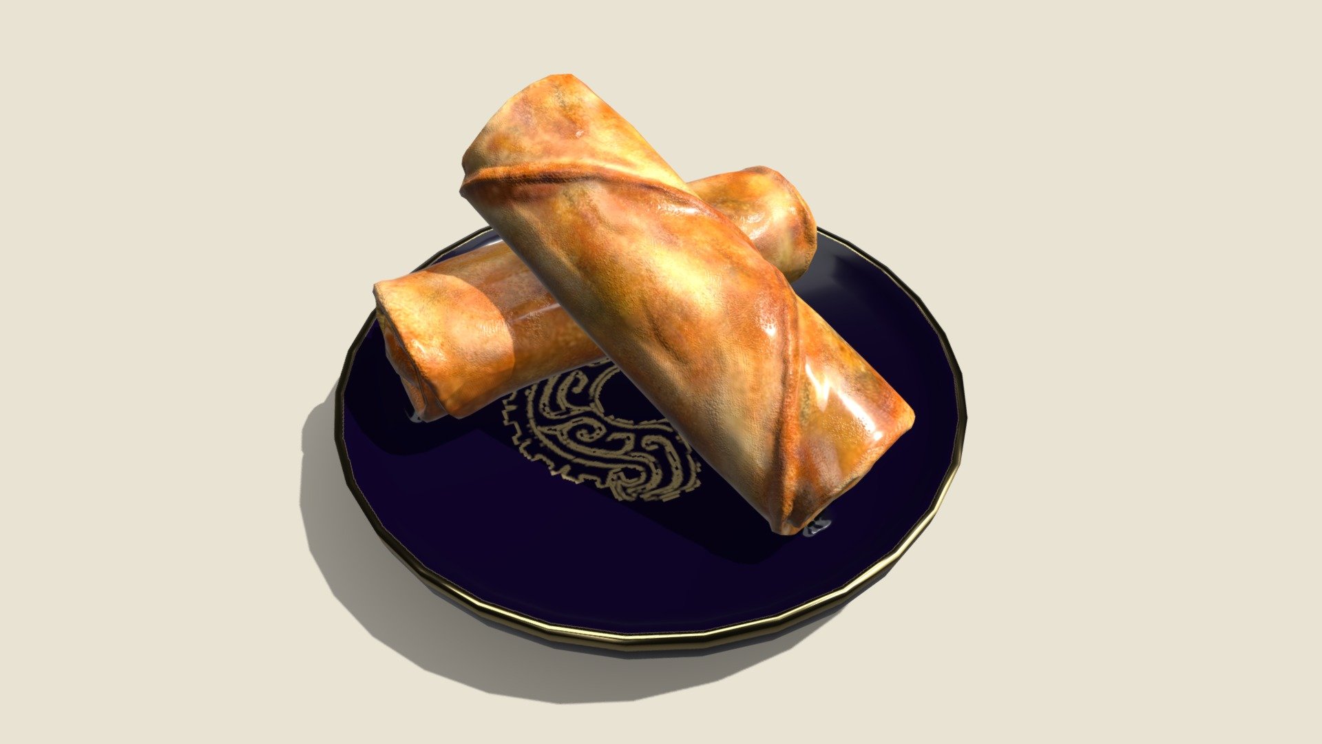 Asia Food Spring Rolls - Buy Royalty Free 3D model by SB studio ...