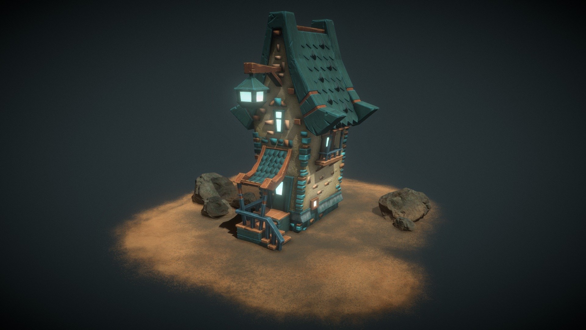 Stylized House - 3D model by INFINITO WORK ENT (@infinitowork) [b1537b8 ...