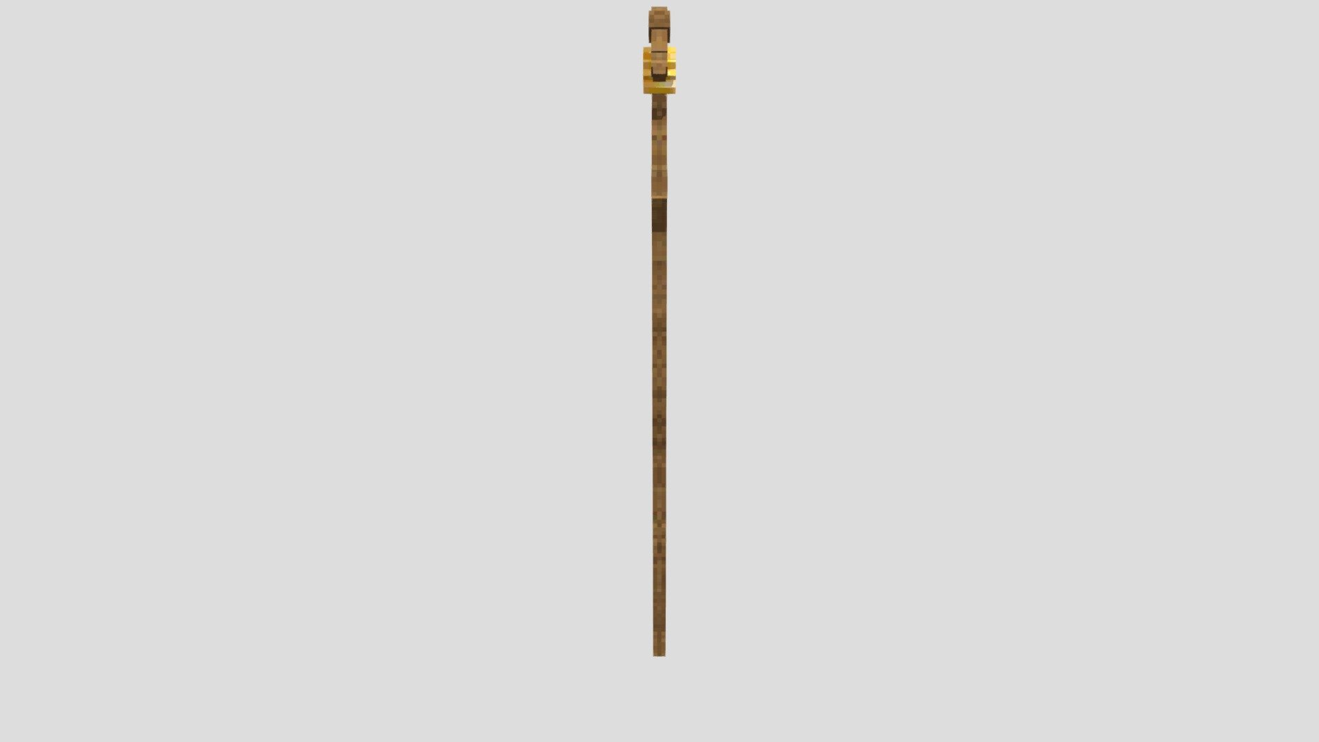 Wooden magic staff - 3D model by Nohnmann [b1540d5] - Sketchfab
