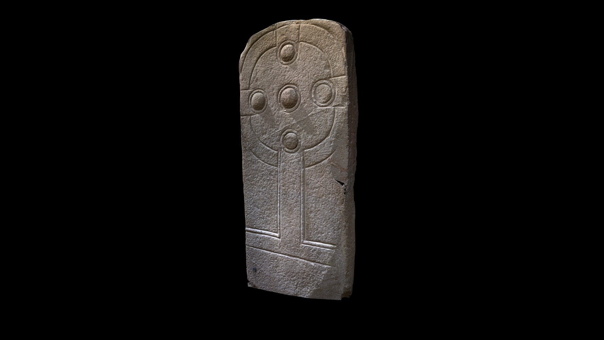 Crux Guriat Cross Slab (Manx Cross 69) - 3D model by ...
