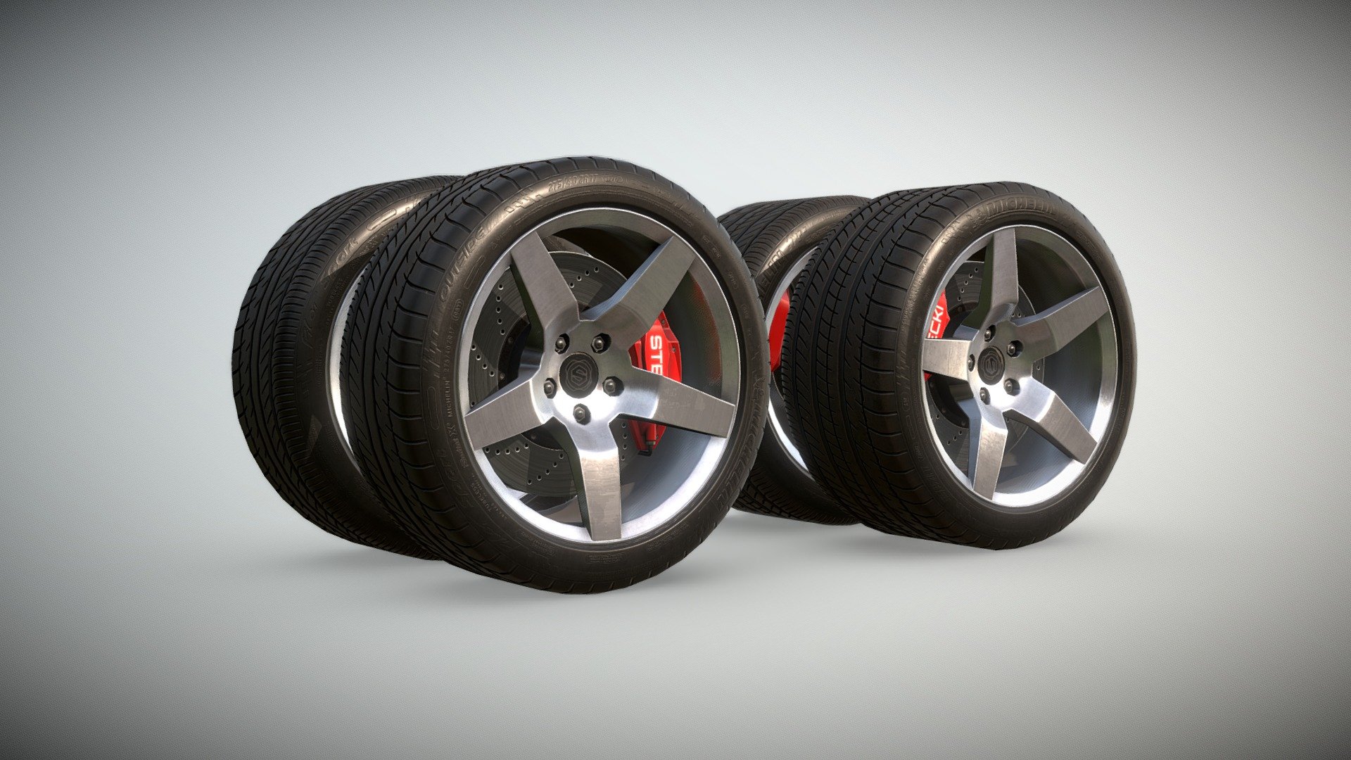 Wheel/Brake Game Ready and High Poly Models - Buy Royalty Free 3D model ...