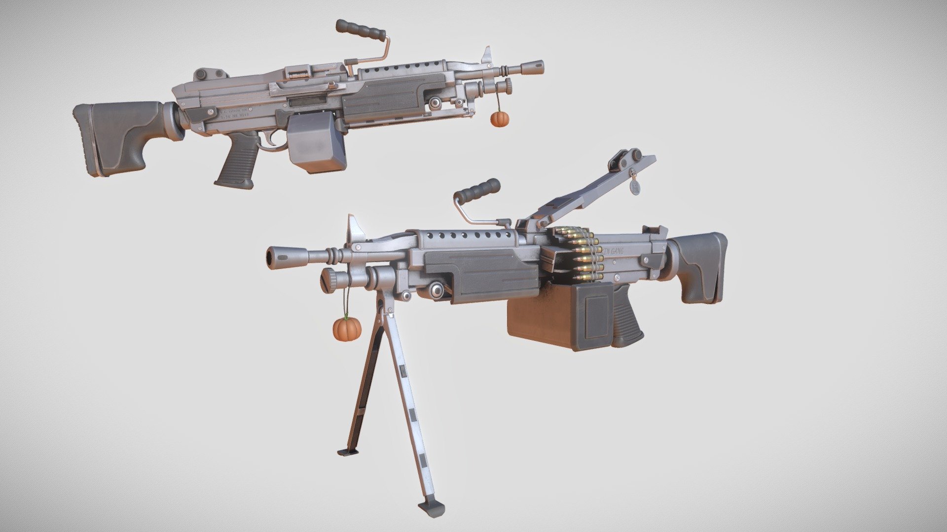 M249: the pumpkin blaster - Buy Royalty Free 3D model by guillaume ...