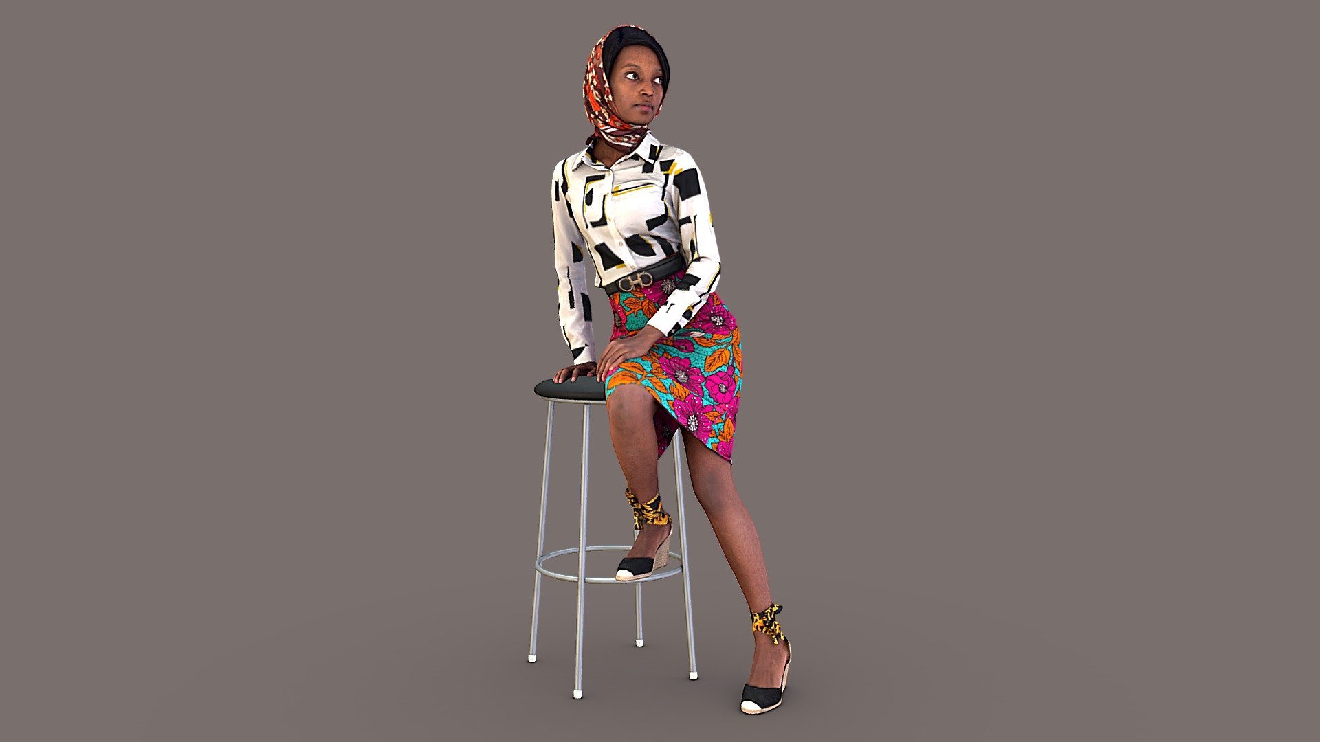 Elegant Woman - 3D model by kanistra [b15ae64] - Sketchfab
