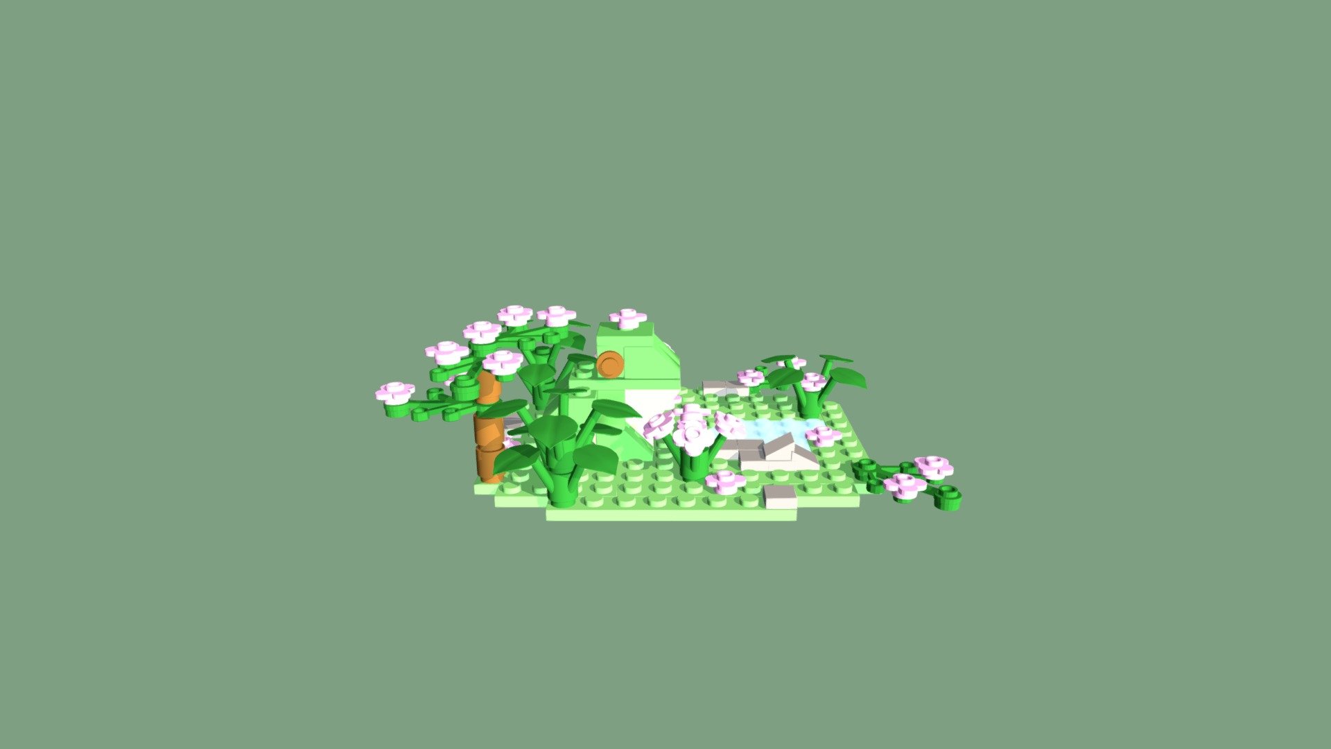 Lego Frog - Download Free 3D model by mou_ [b15d0d0] - Sketchfab