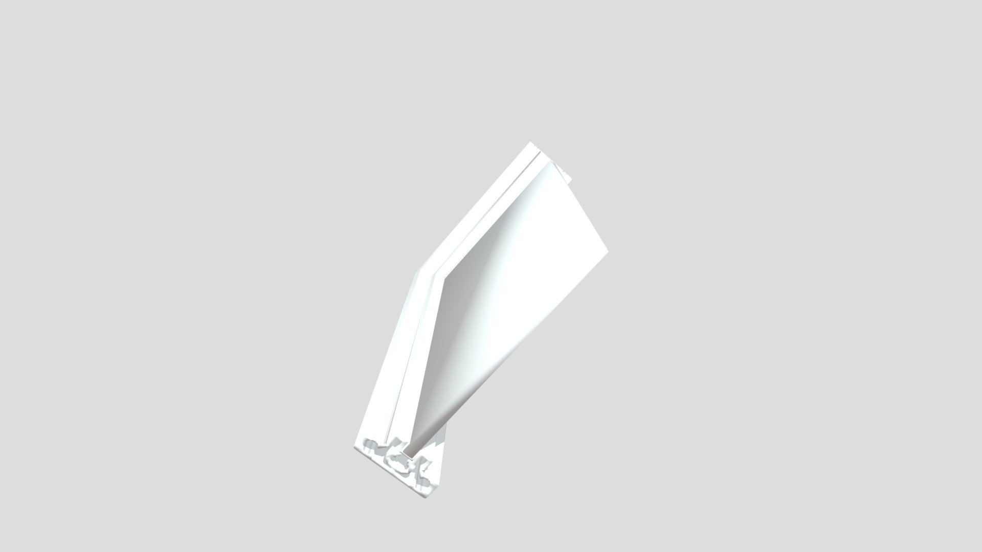 Aluminum profile - 3D model by indigodoors [b15db79] - Sketchfab