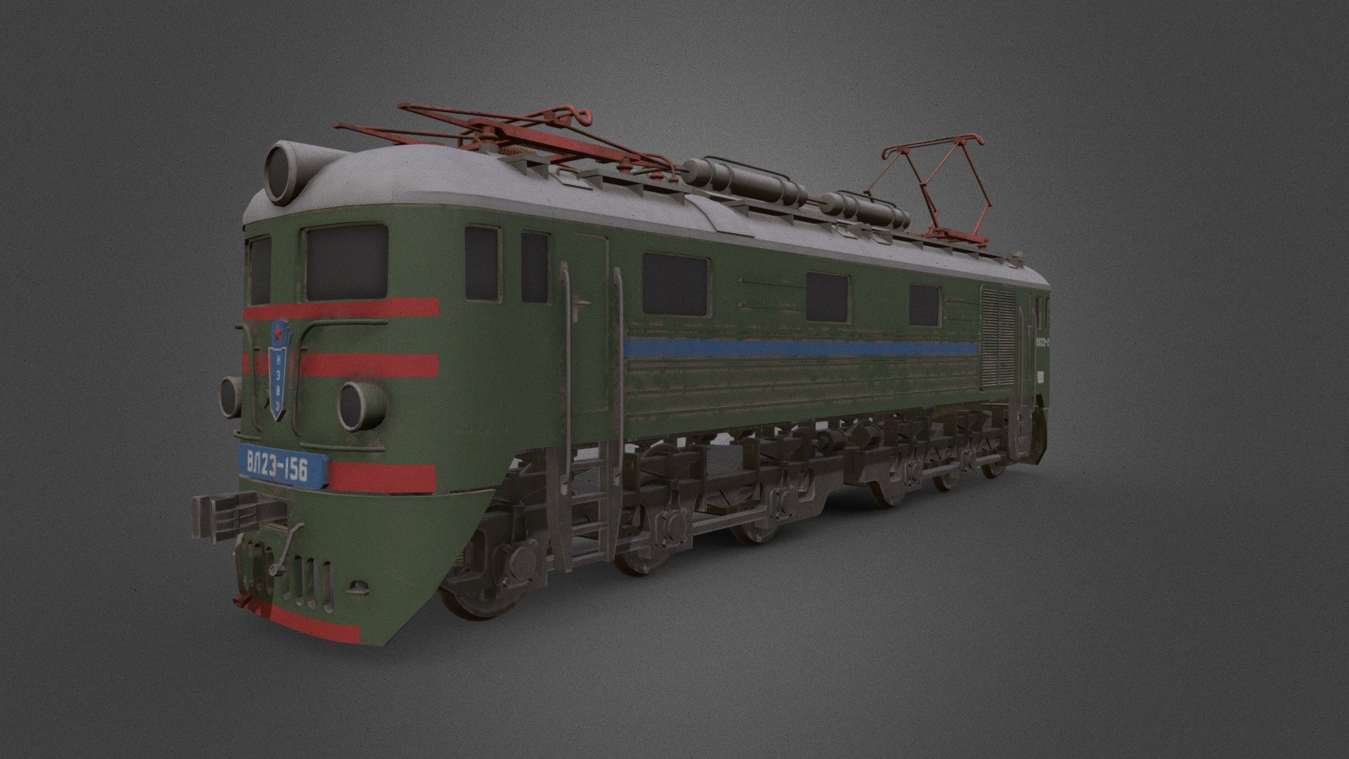 Railroad locomotive VL23 - Download Free 3D model by Rogaliks [b15e534 ...