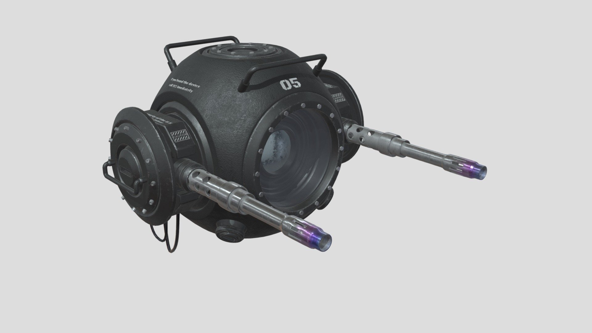 Futuristic Armored Drone - Download Free 3D model by Alex_Vikodin ...