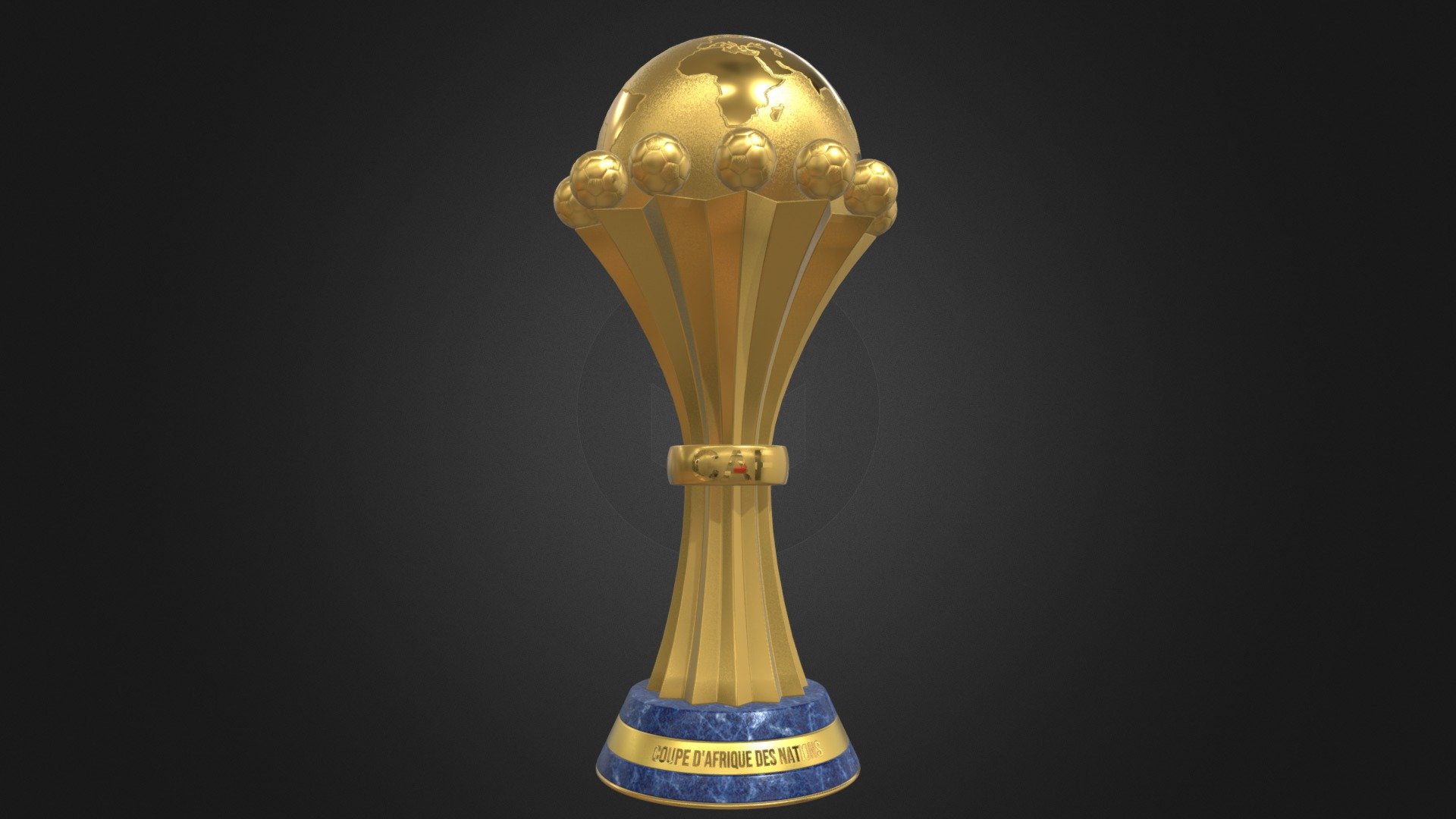 AFCON CAF Africa Cup of Nations trophy award - 3D model by 3DserVision ...