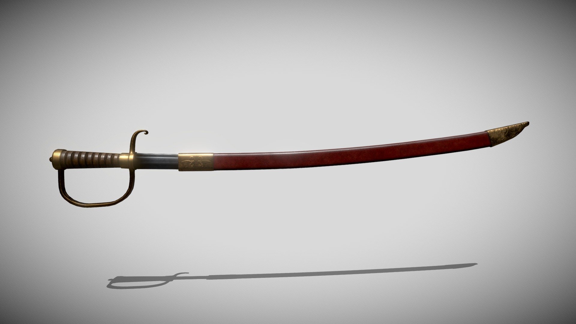 British Officer's Sword & Sheith : 1700 - 1800s - Download Free 3D ...