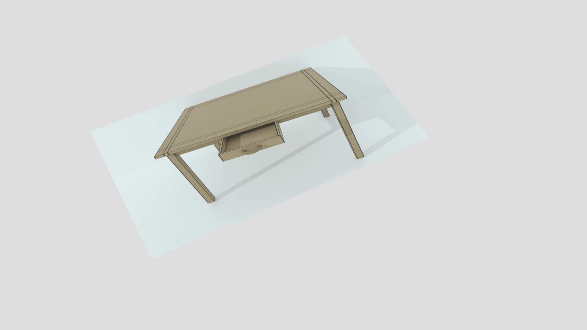 Exercise 7: Rendering Table Wireframe - Download Free 3D model by ...