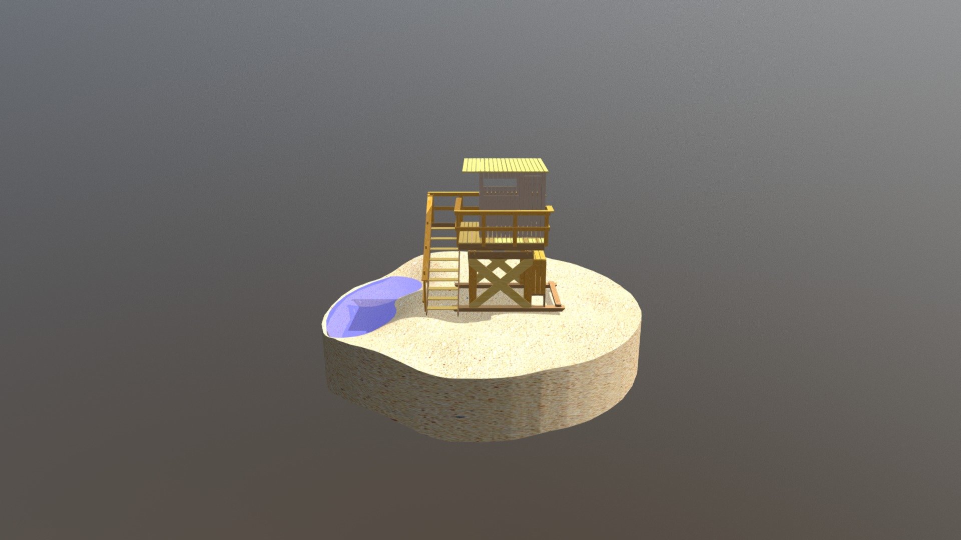 Lifeguard - Download Free 3D model by Roy.Esparza [b164ebe] - Sketchfab