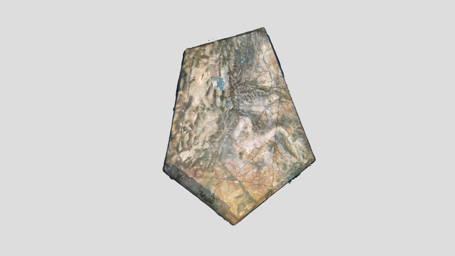 Utah topo (Natural History Museum of Utah) - Download Free 3D model by ...