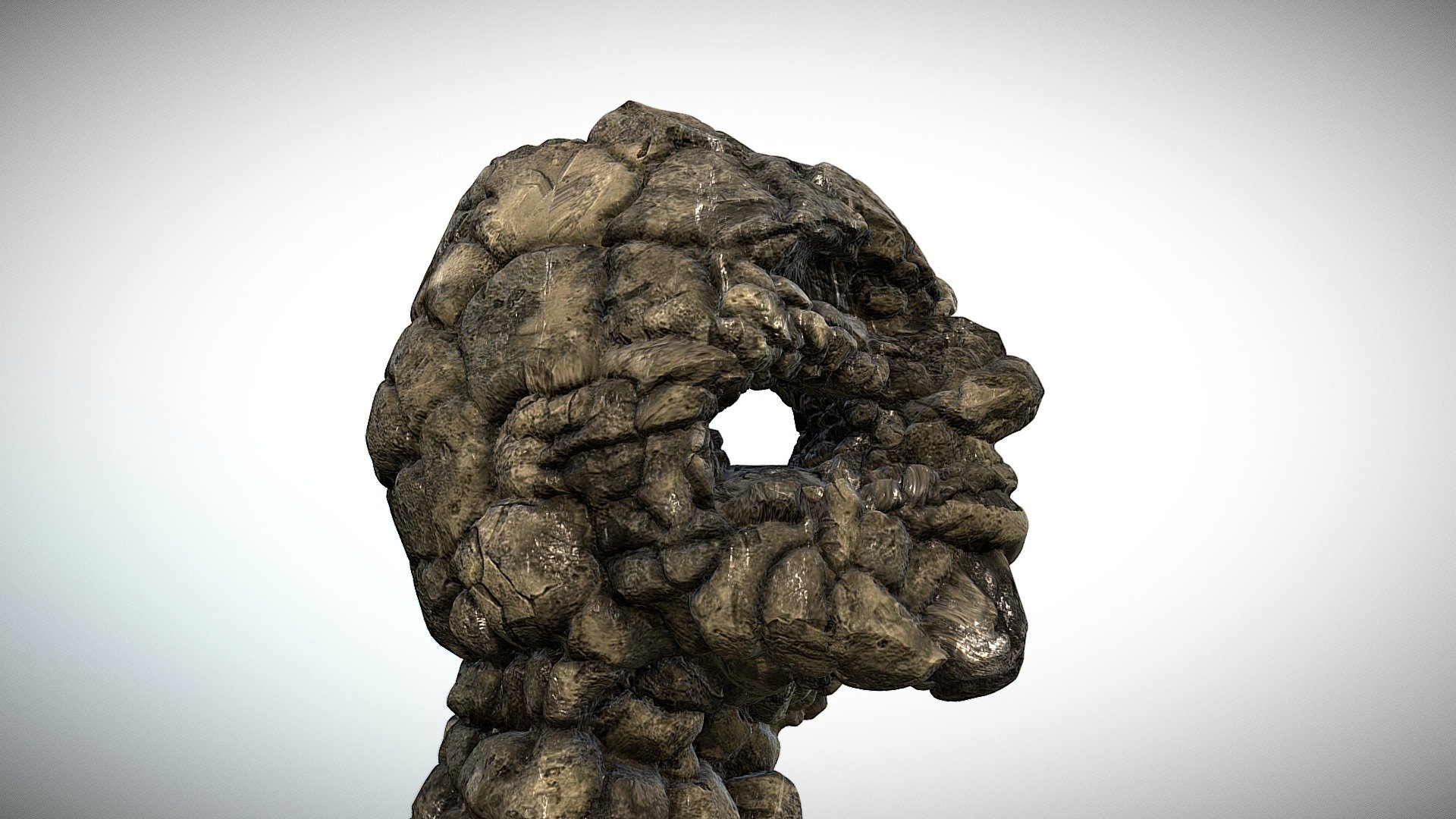 Stone Face - Download Free 3D model by Trixelab [b1682b1] - Sketchfab