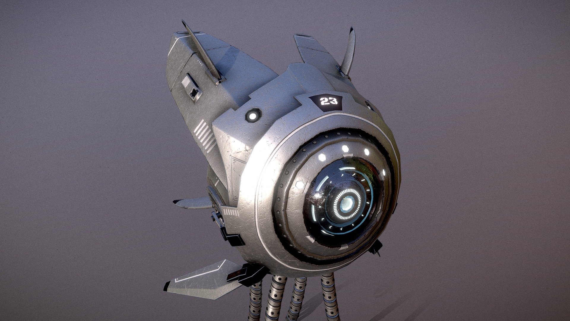 Sci-Fi Drone - 3D model by MagicBean _神奇豆豆 (@magic_bean) [b169d73] - Sketchfab