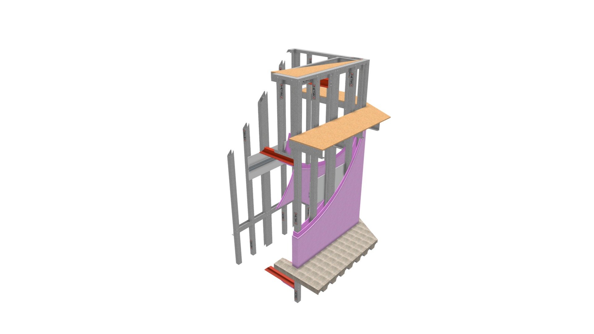 Metsec Detail - D017 - 3D model by bimstore (@Revitspace) [b16b108 ...