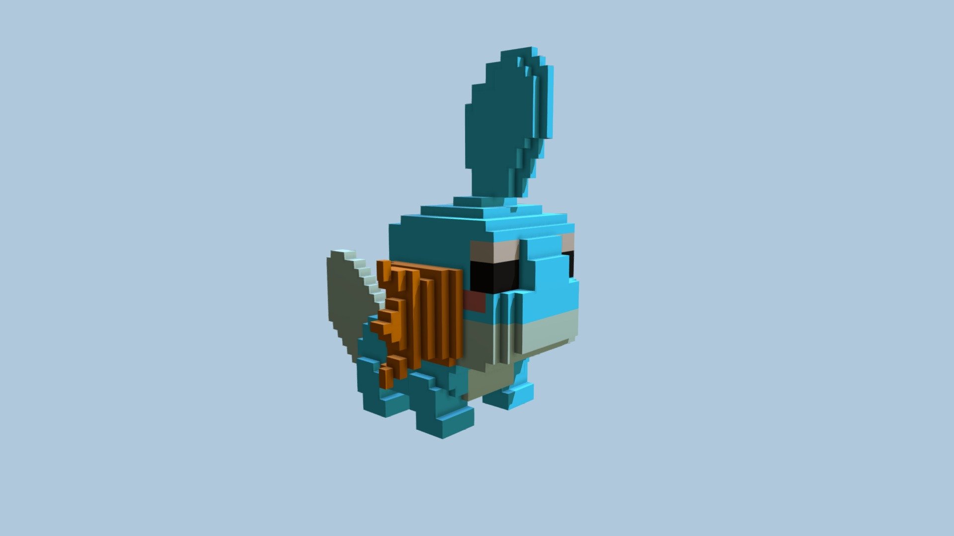 Pixel Art Minecraft Pokemon Mudkip