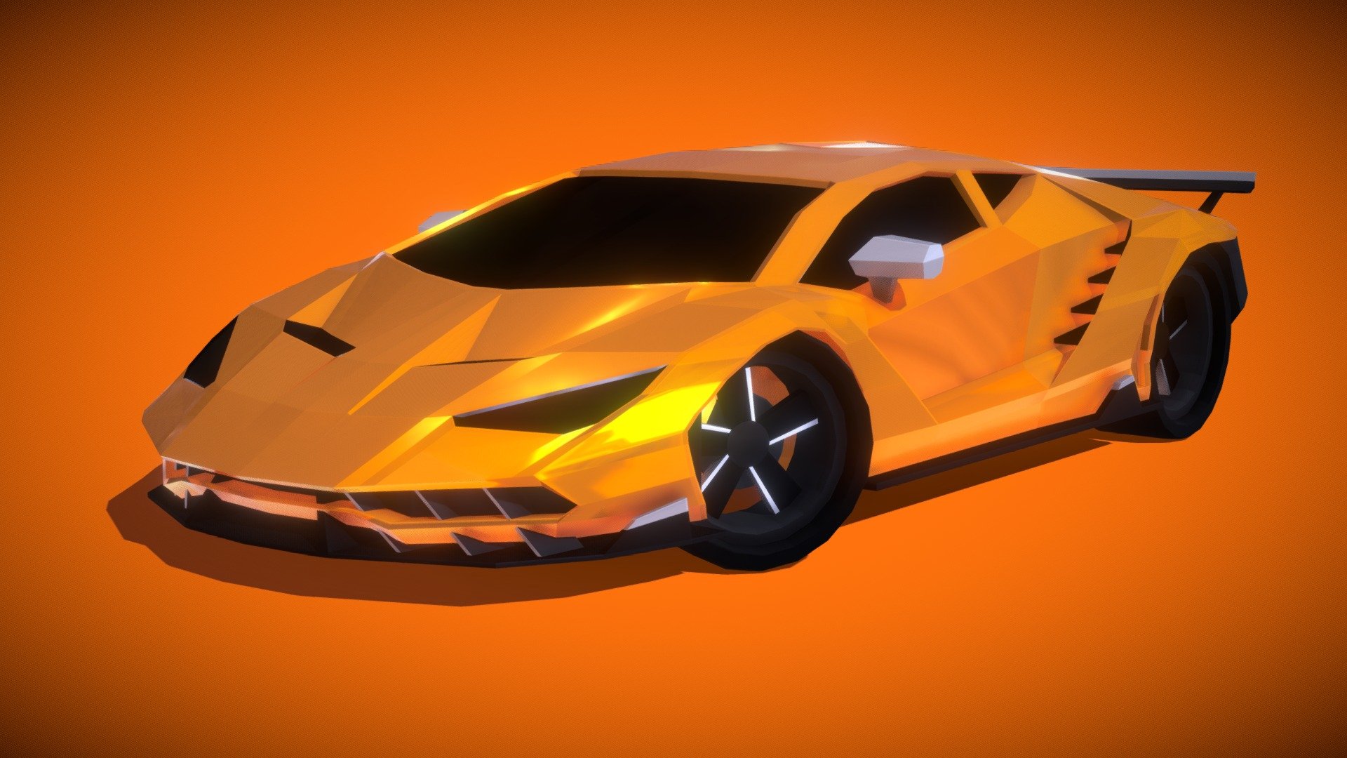 Low Poly Lamborghini Centenario LP 2016 - Buy Royalty Free 3D model by ...