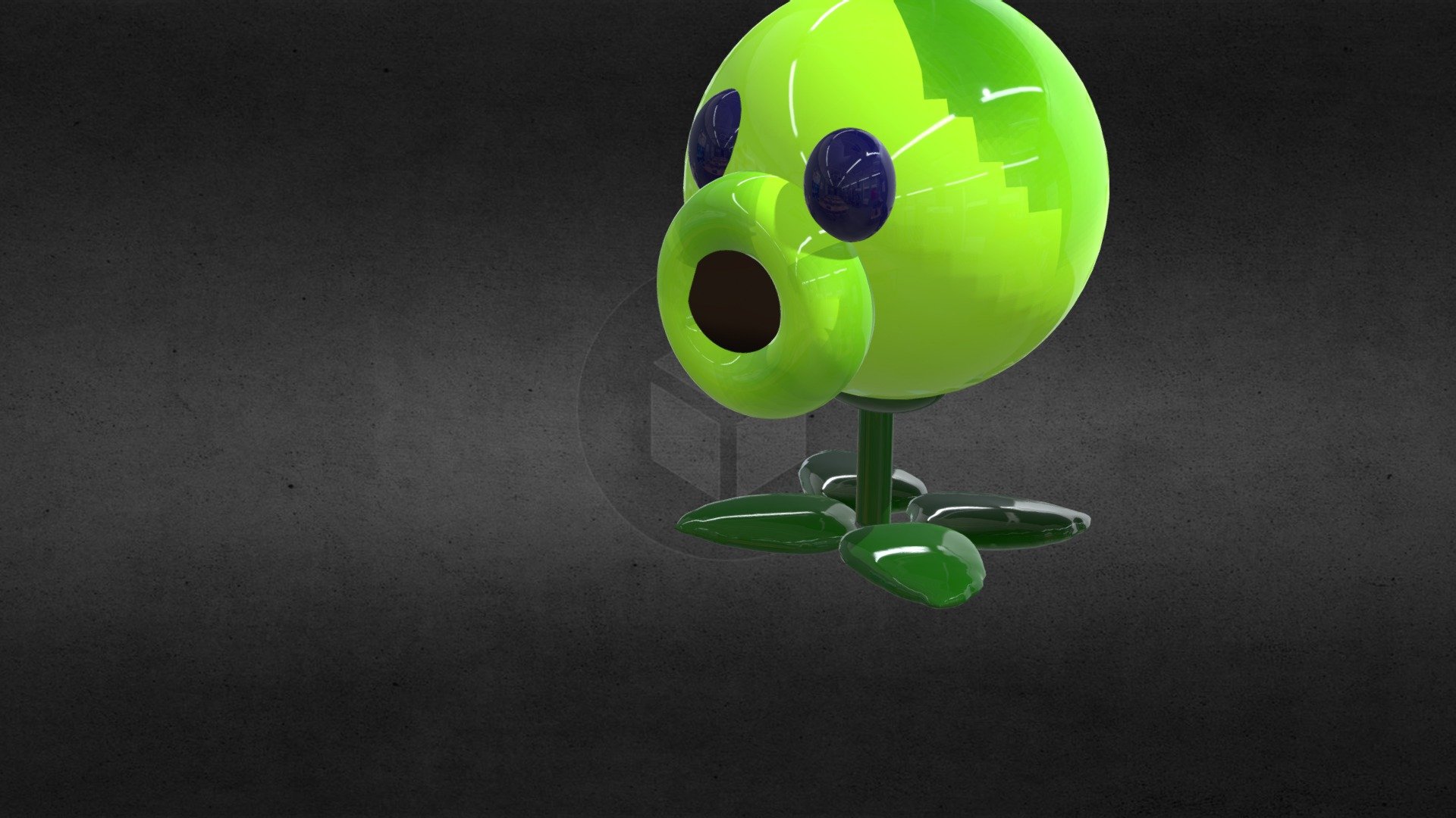 peashooter - 3D model by ElCuyito3D2023 [b170f87] - Sketchfab