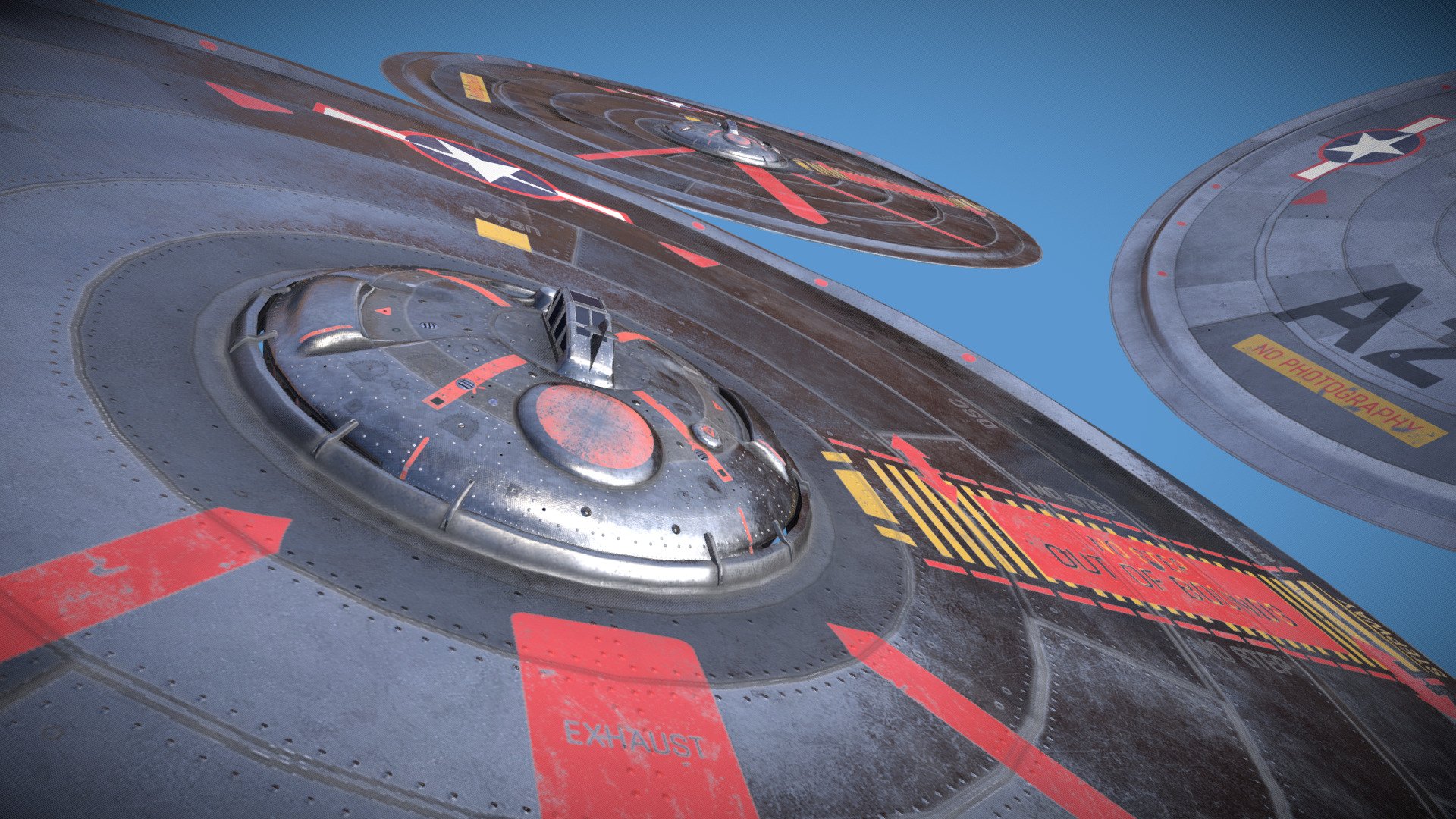 High Altitude UFO Flying Disc Jetfighter - 3D model by Mad_Lobster ...