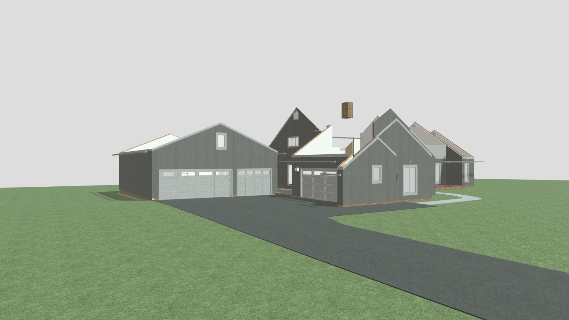 Gable Roof Open - 3D model by OakBridge Development (@oakbridge ...