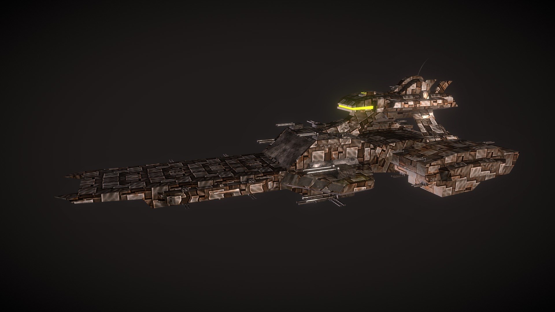 Space Ship - 3D model by darkevil802 [b17582e] - Sketchfab