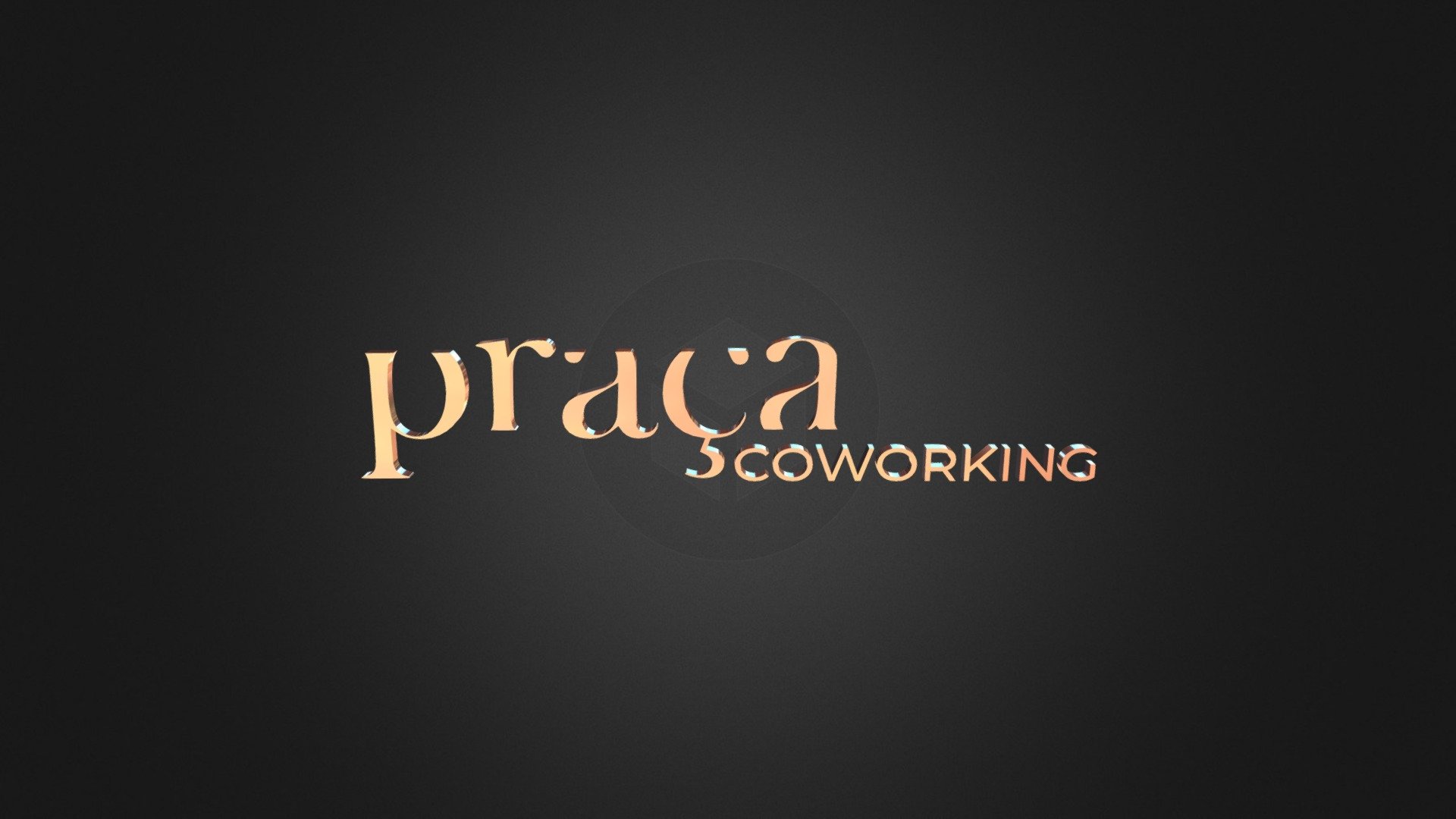 Praça coworking - 3D brand logo study - Download Free 3D model by ...