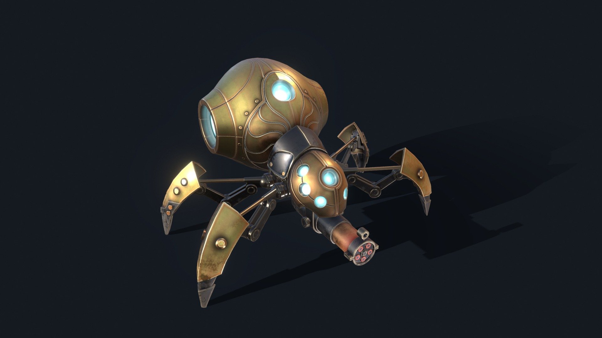 Spider Robot - 3D model by JdSwerts [b177958] - Sketchfab
