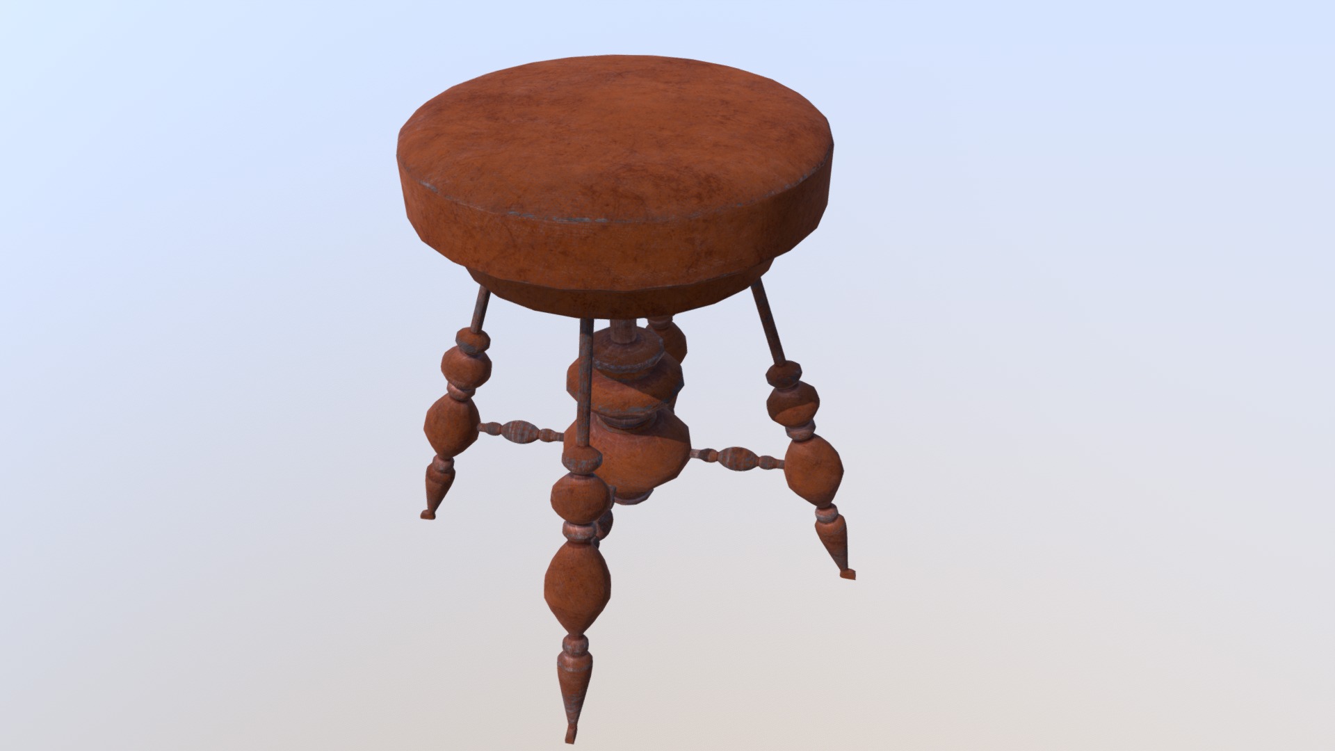 Piano Stool Low - Download Free 3D model by RubaQewar [b177bb7] - Sketchfab