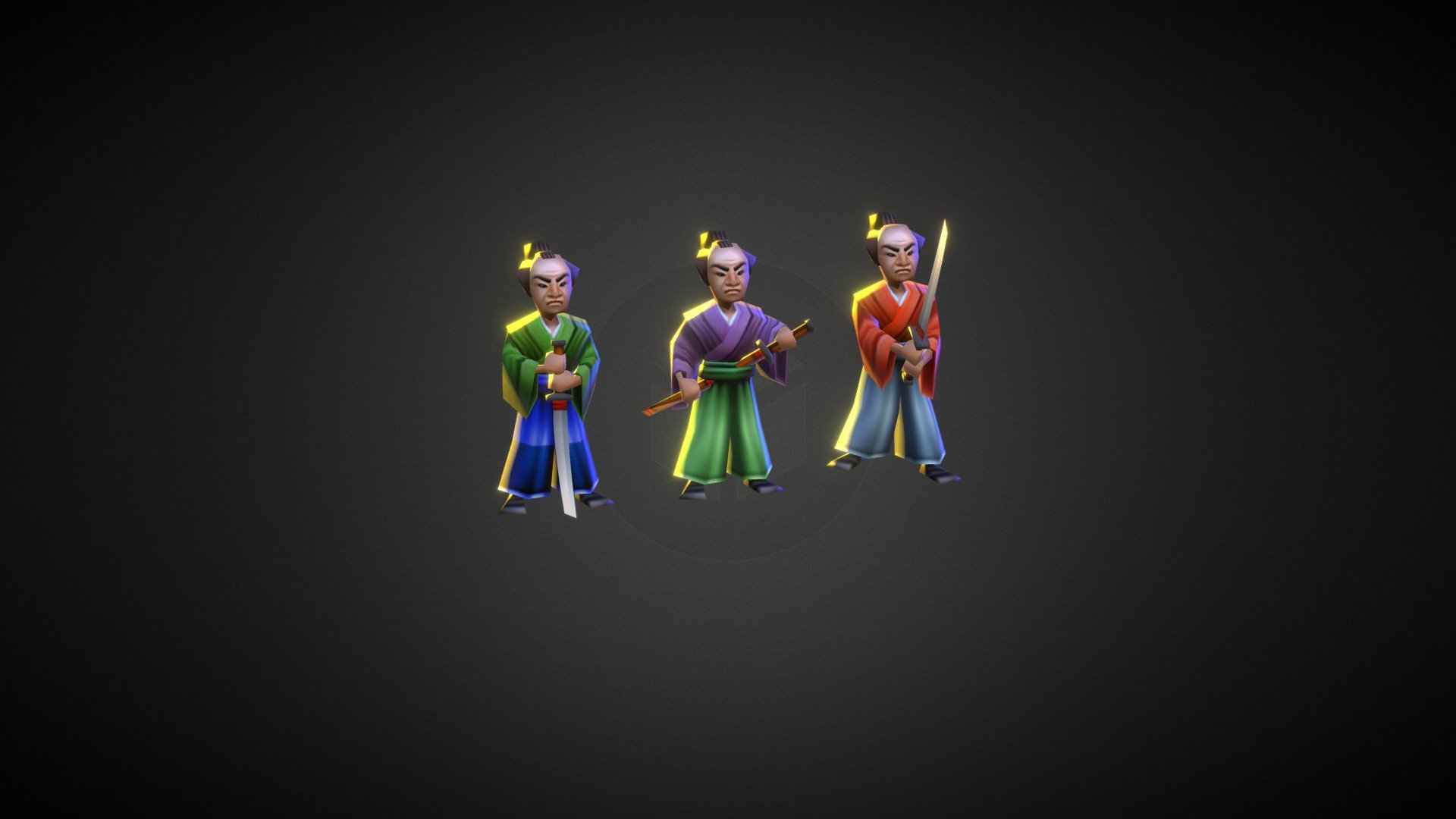 Lowpoly Samurai - Buy Royalty Free 3D model by Akseley [b178492 ...