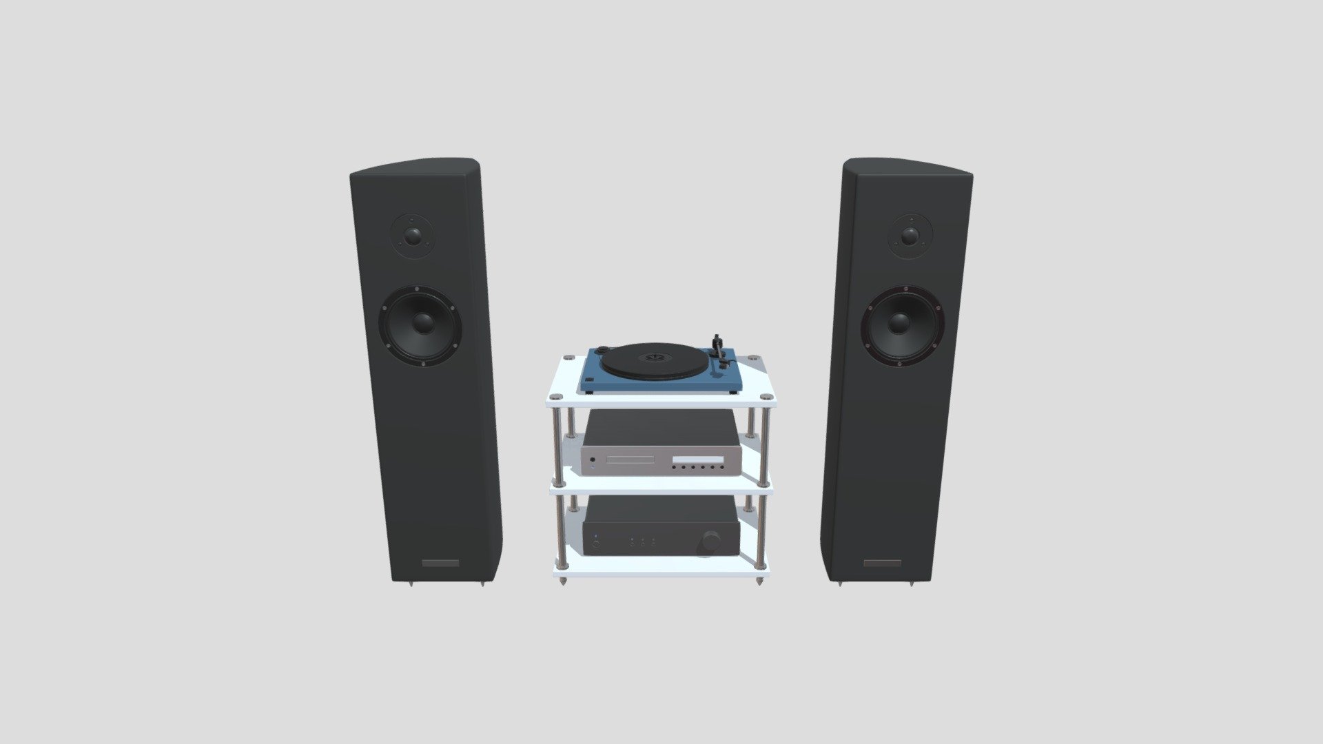 Hi-Fi System 01 - 3D model by wolf3d (@wolf3dmodels) [b178b5e] - Sketchfab