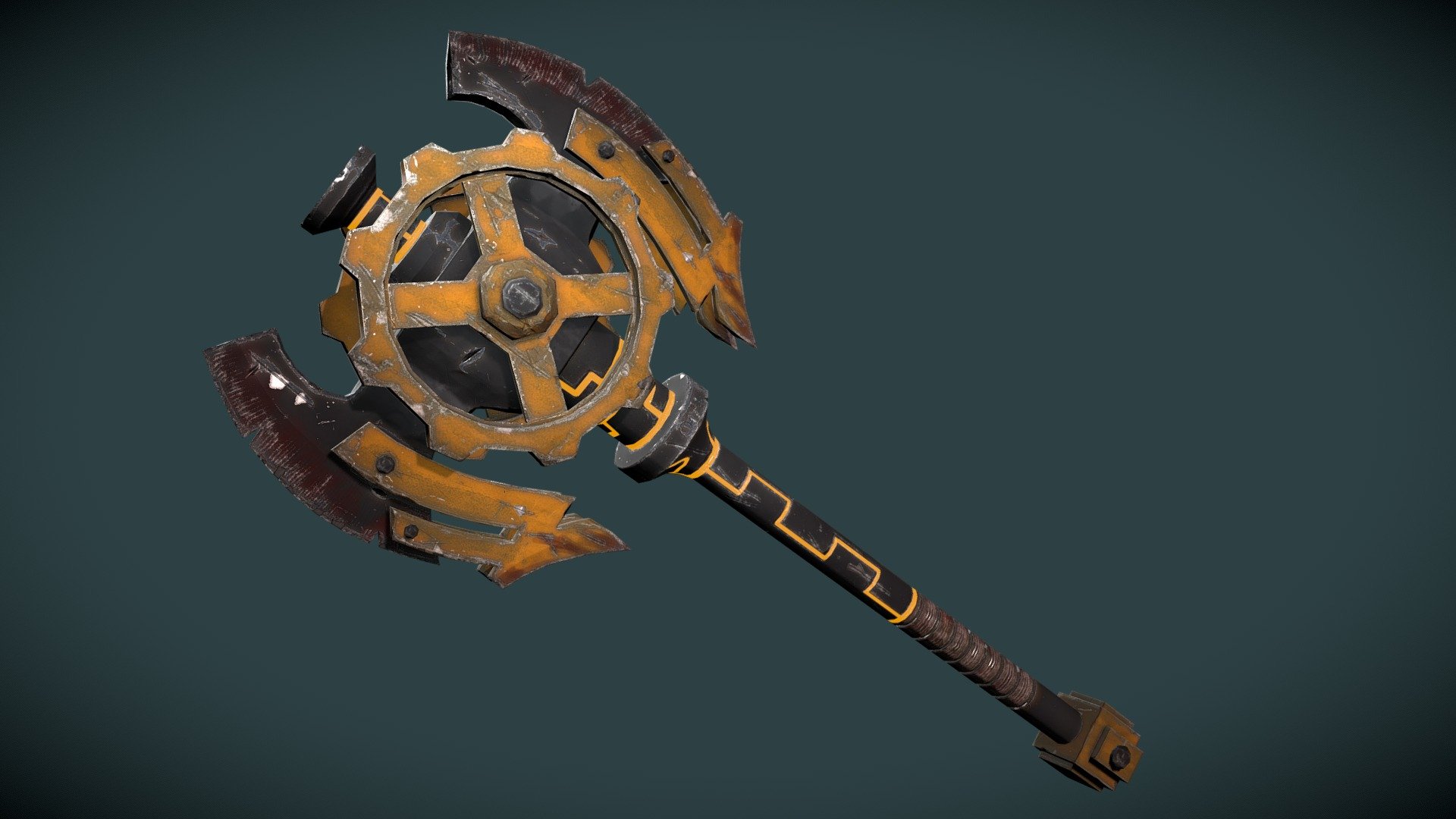 Gear Axe (optimised for games) - Buy Royalty Free 3D model by Ashraf ...