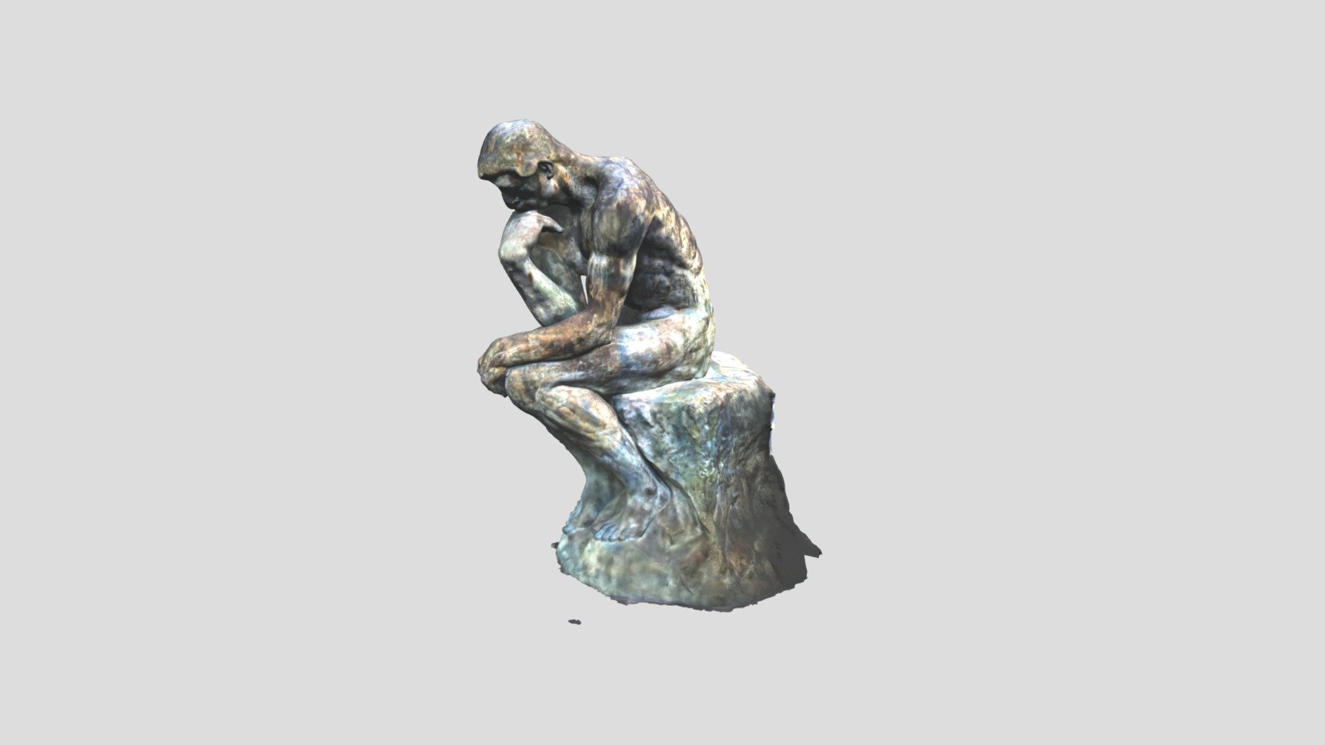 Replica of the Thinker made by René Rodin - 3D model by takesan ...