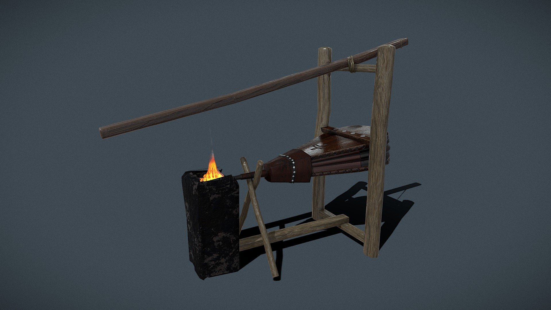 Medieval Bellows Rigged - Buy Royalty Free 3D model by ...