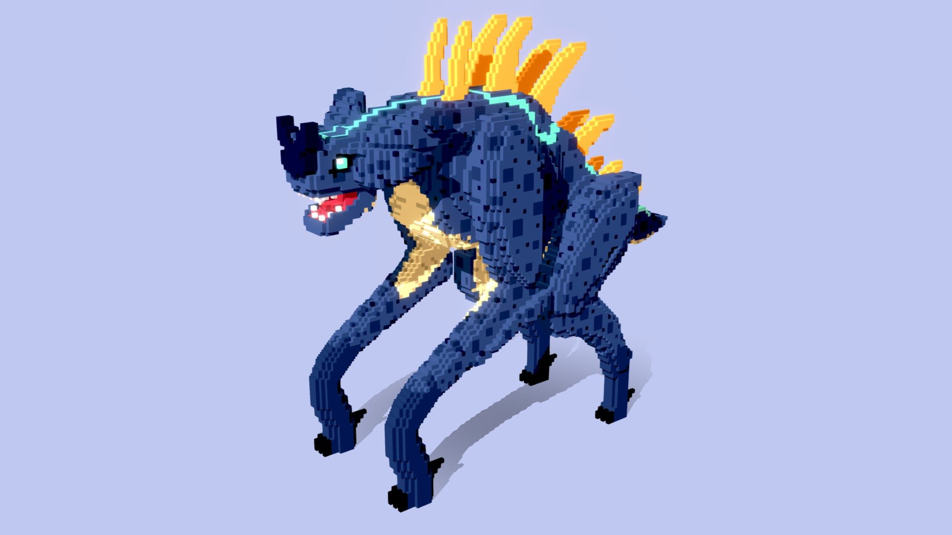 Alien Voxelart - Buy Royalty Free 3D model by Chrivart [b17cdca ...