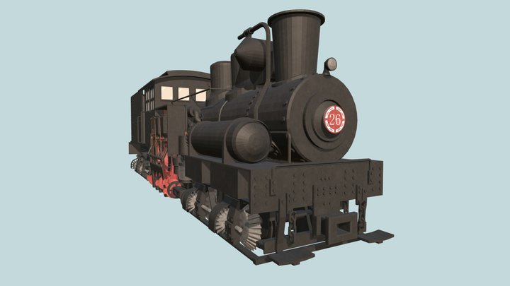 Steam-locomotive 3D models - Sketchfab