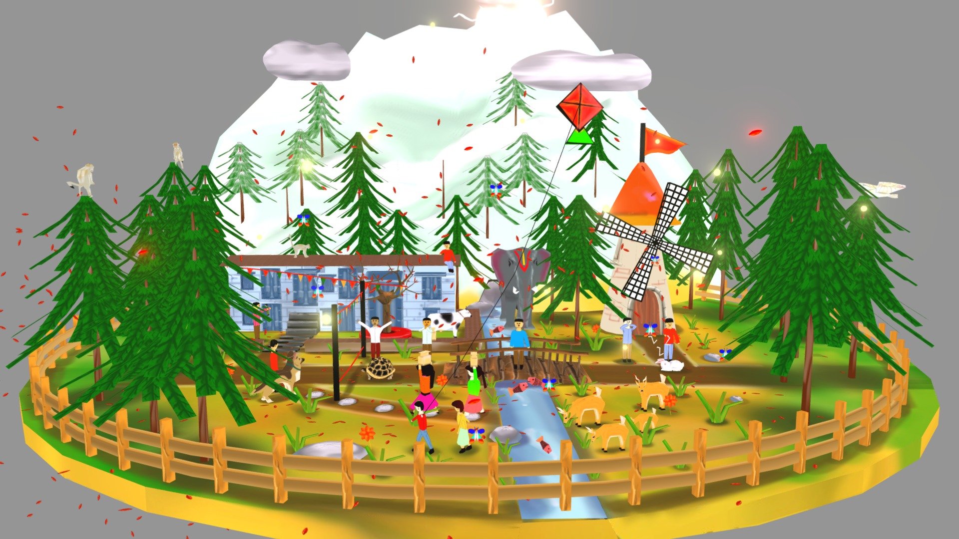 RABBIT VS THE TORTOISE- STORYBOOK CHALLENGE - 3D model by ...