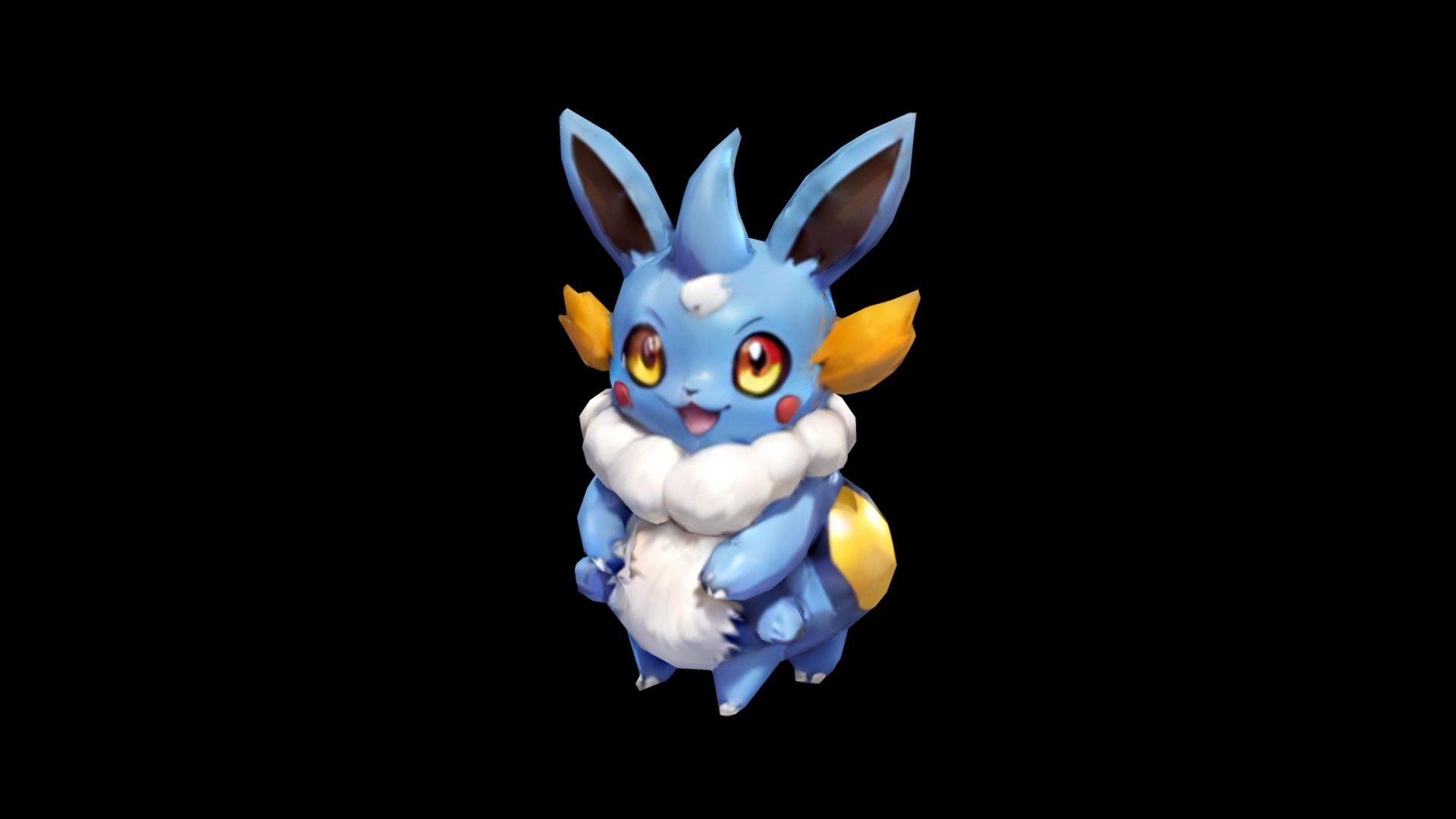 Rascal of the Battle Types, Litten, an animated - Download Free 3D ...