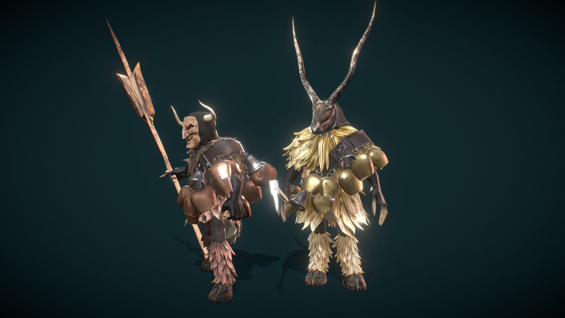 Spirit Warders 1 & 2 - 3D model by neomorph [b180e85] - Sketchfab