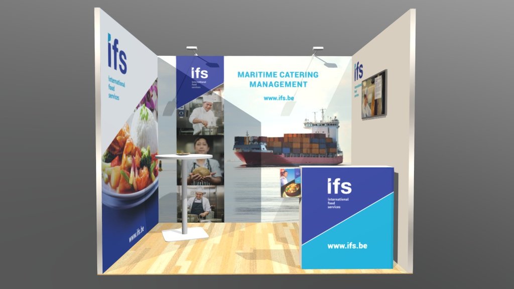 IFS Stand - 3D model by matrixframe.ro [b1815a3] - Sketchfab