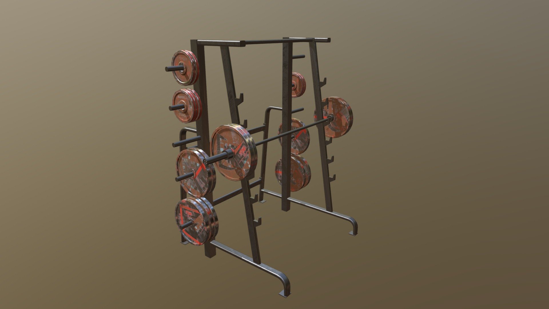 Weight Rack Cage - 3D model by Digital BIM Solutions ...