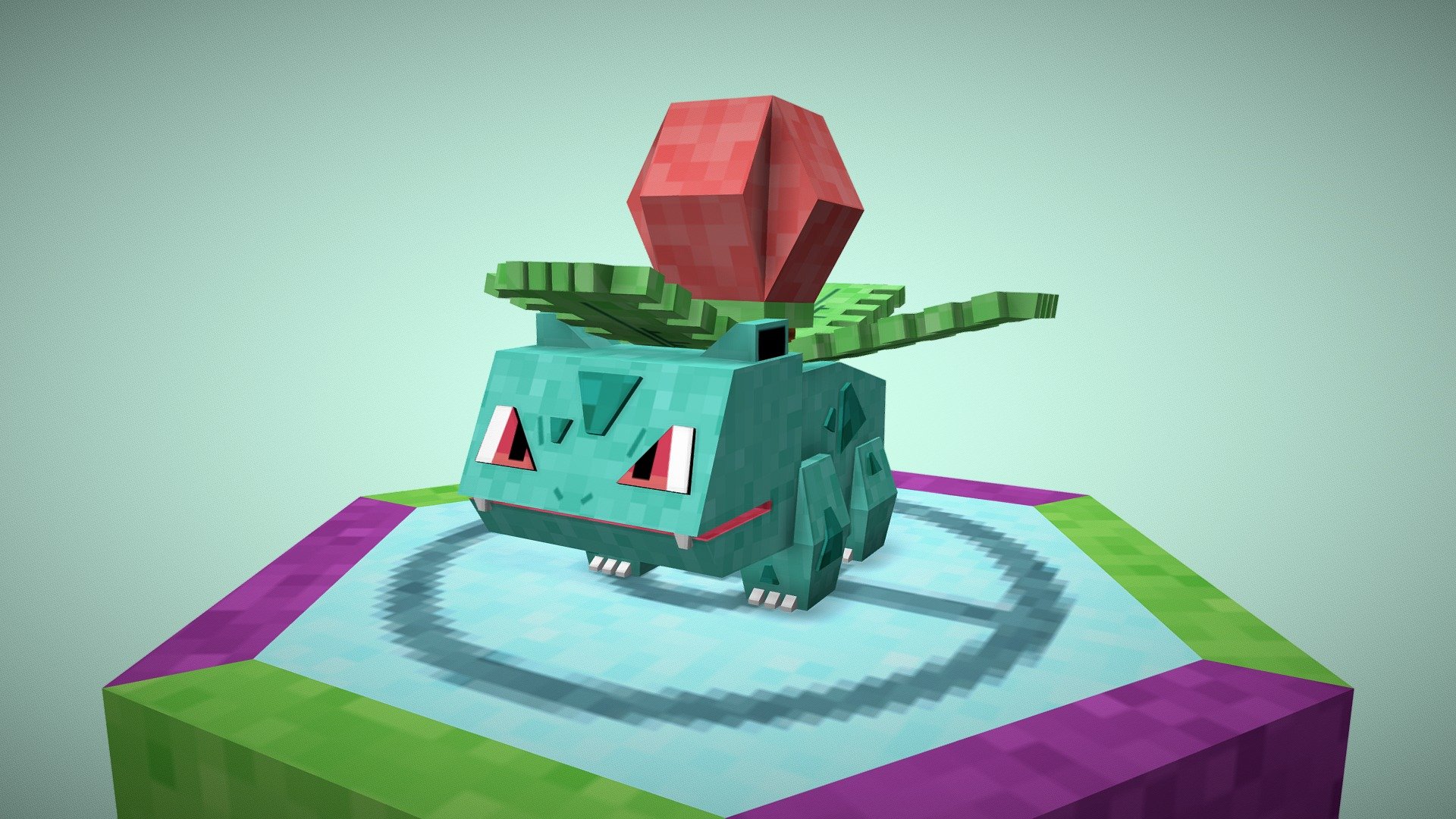#002 Ivysaur - 3D model by joshua_MDA [b181f7a] - Sketchfab
