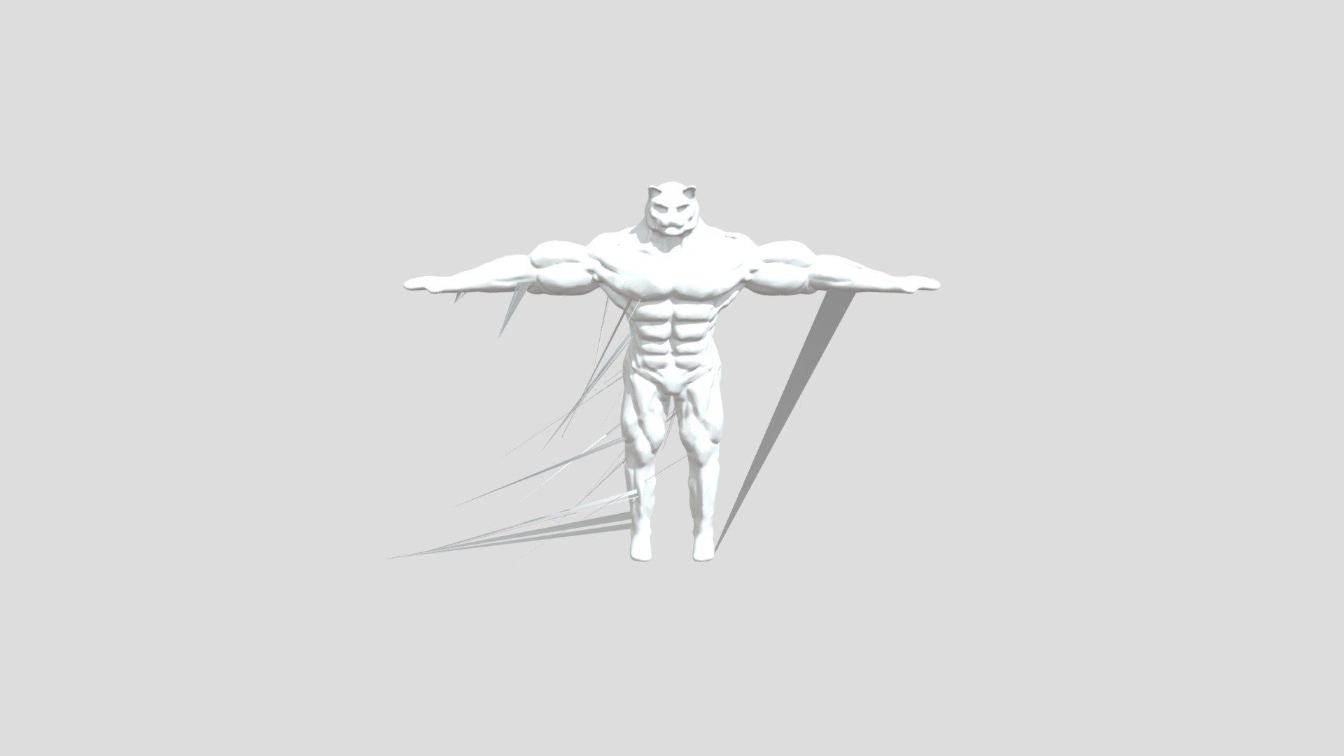 Buff cat - Download Free 3D model by Minydus11 [b1836b2] - Sketchfab