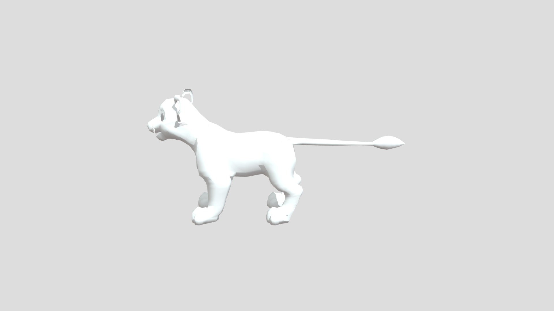 Lion cub work in progress - 3D model by RIchard (@lolikman123lol ...