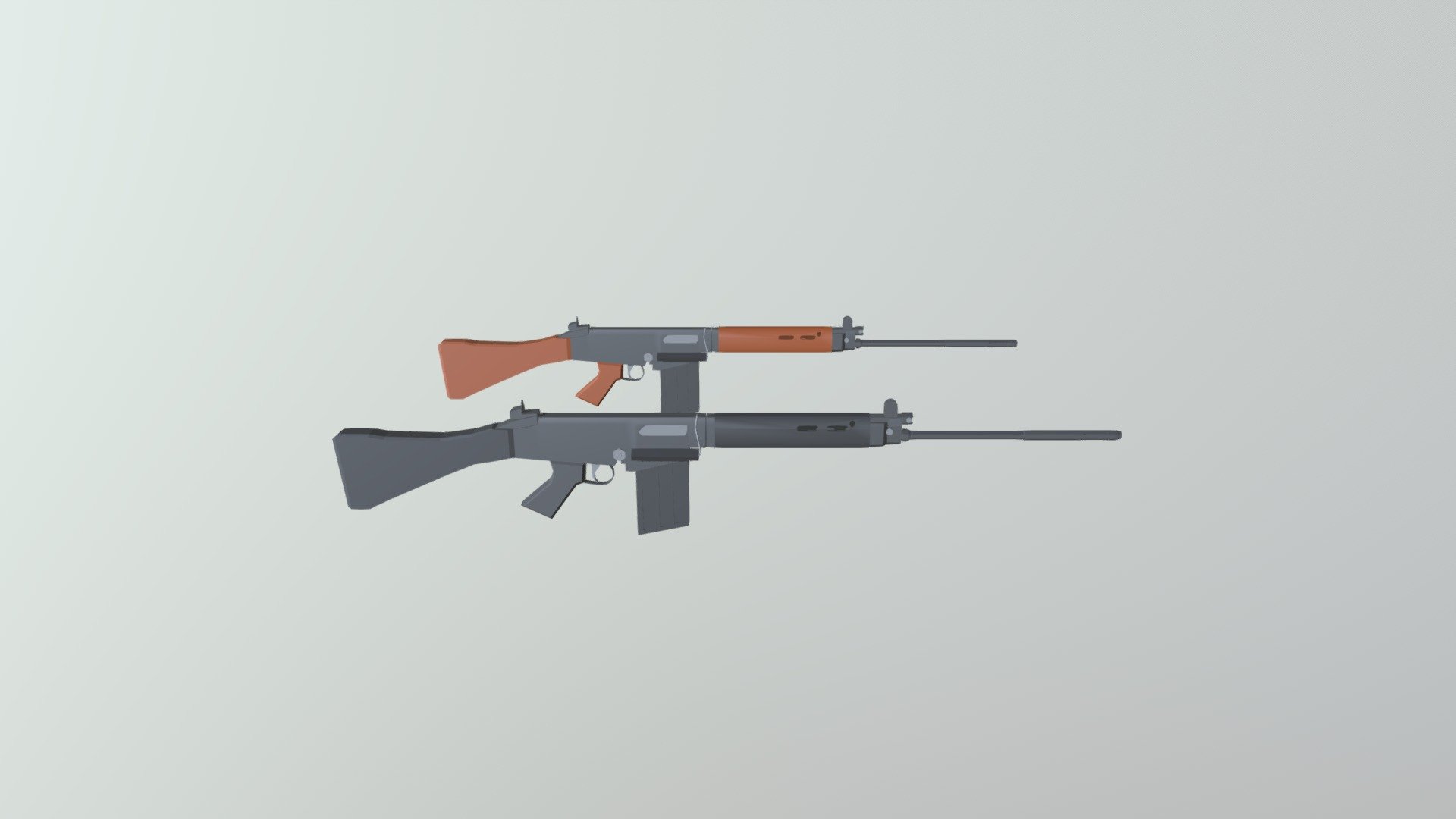 Low poly L1A1 - 3D model by Hayden8r [b1868a1] - Sketchfab
