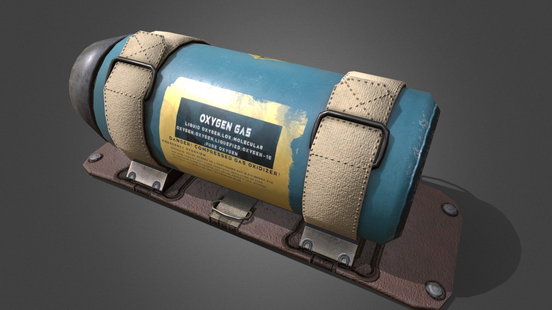 Oxygen Tank - 3D model by julietdeltabravo [b186acb] - Sketchfab