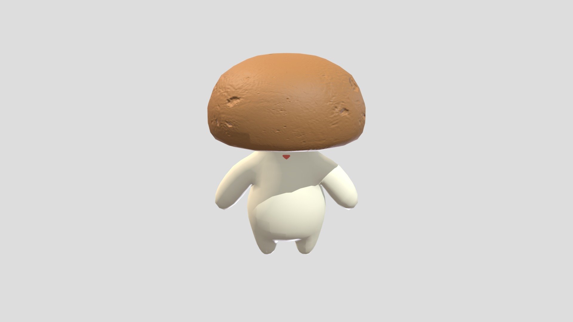 Mushroom Man Textured - Download Free 3D model by Lyder [b186bd8 ...