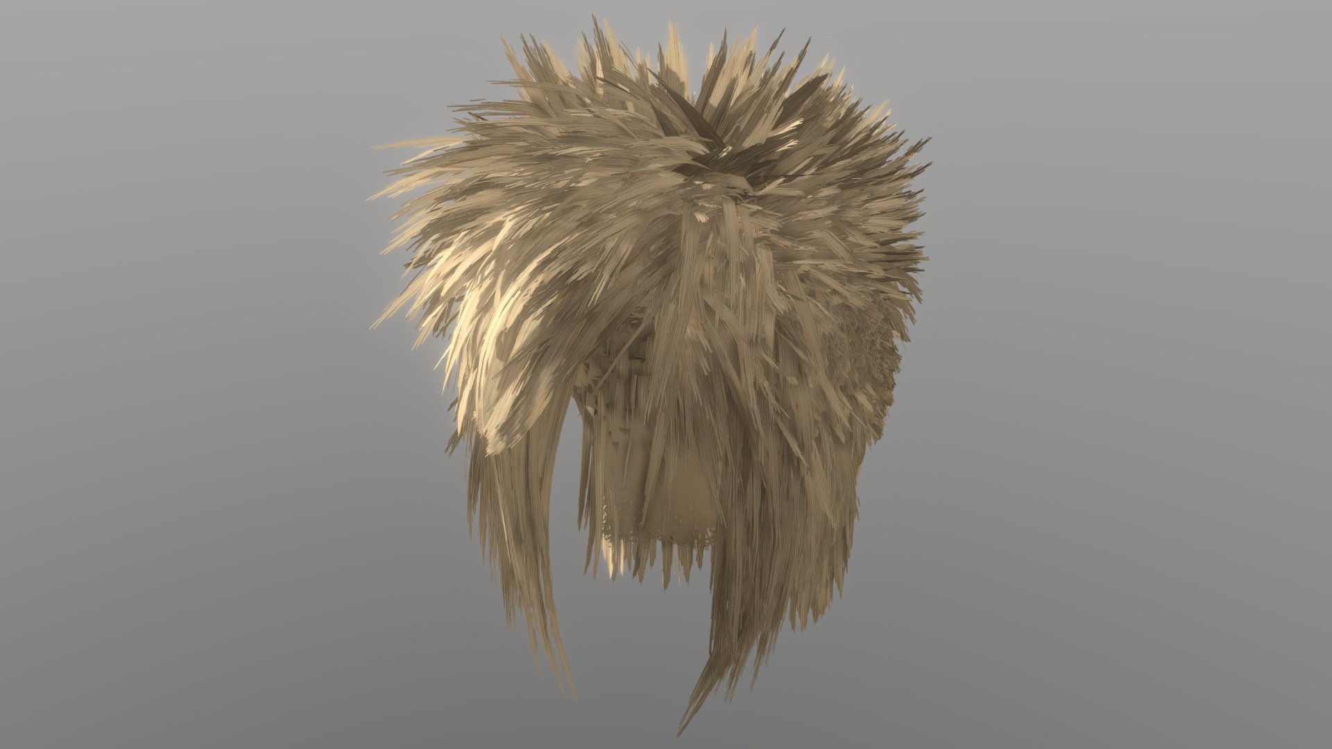 Wild Mullet Hair (Honey Ginger) - Buy Royalty Free 3D model by ...