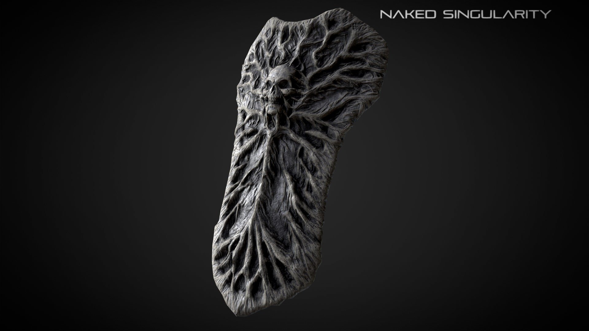 Skull Great shield | Medieval dark fantasy - Buy Royalty Free 3D model ...