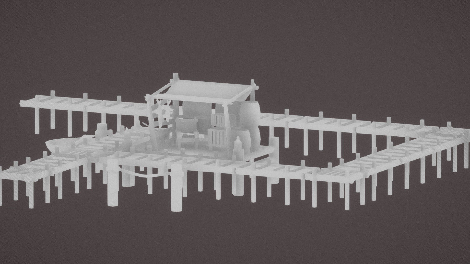 Fishing Outpost base model - 3D model by Harvey Bennett (@harvey ...