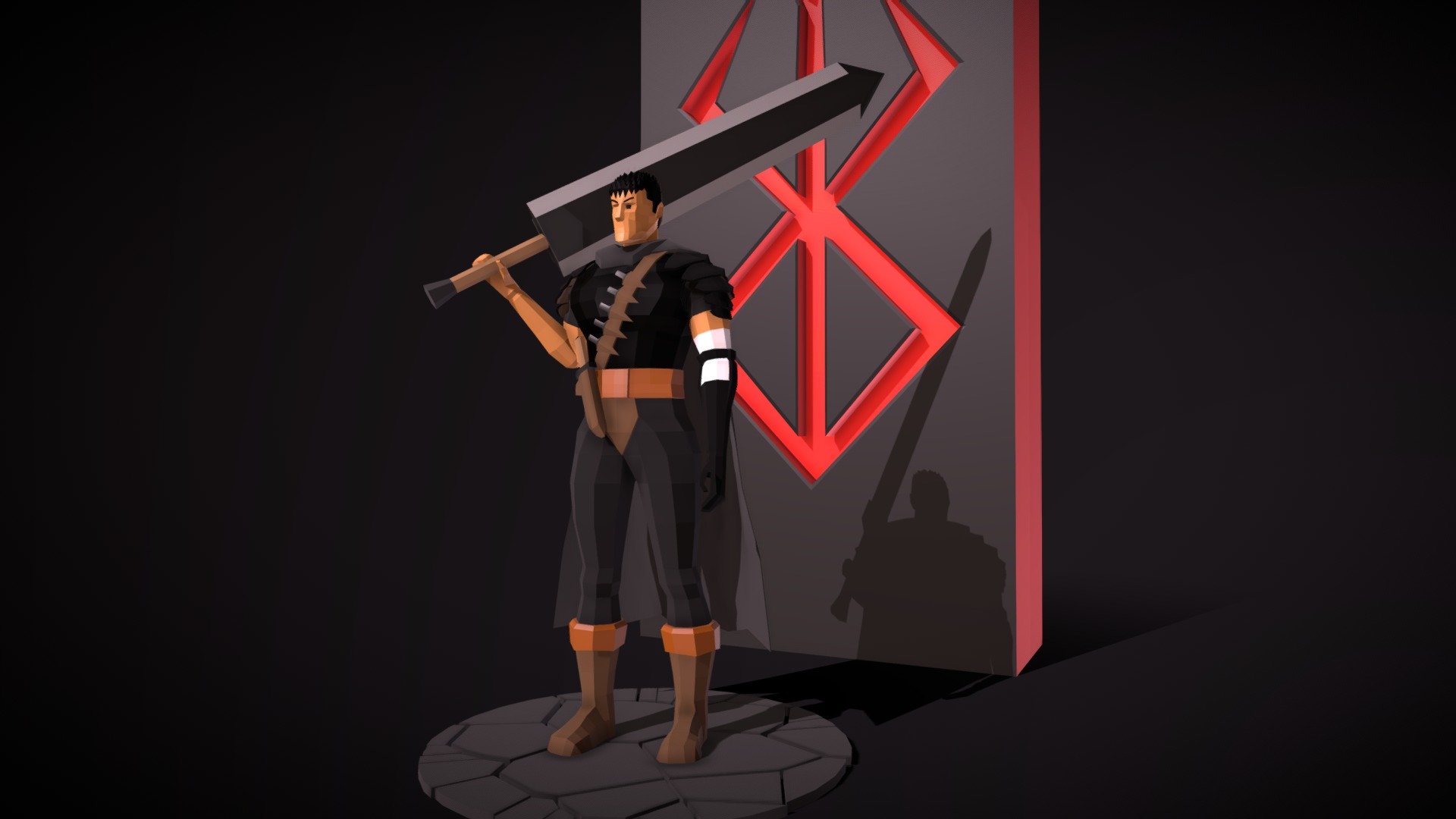 Guts - Berserk (Low Poly) - Download Free 3D model by Last_Hawk ...